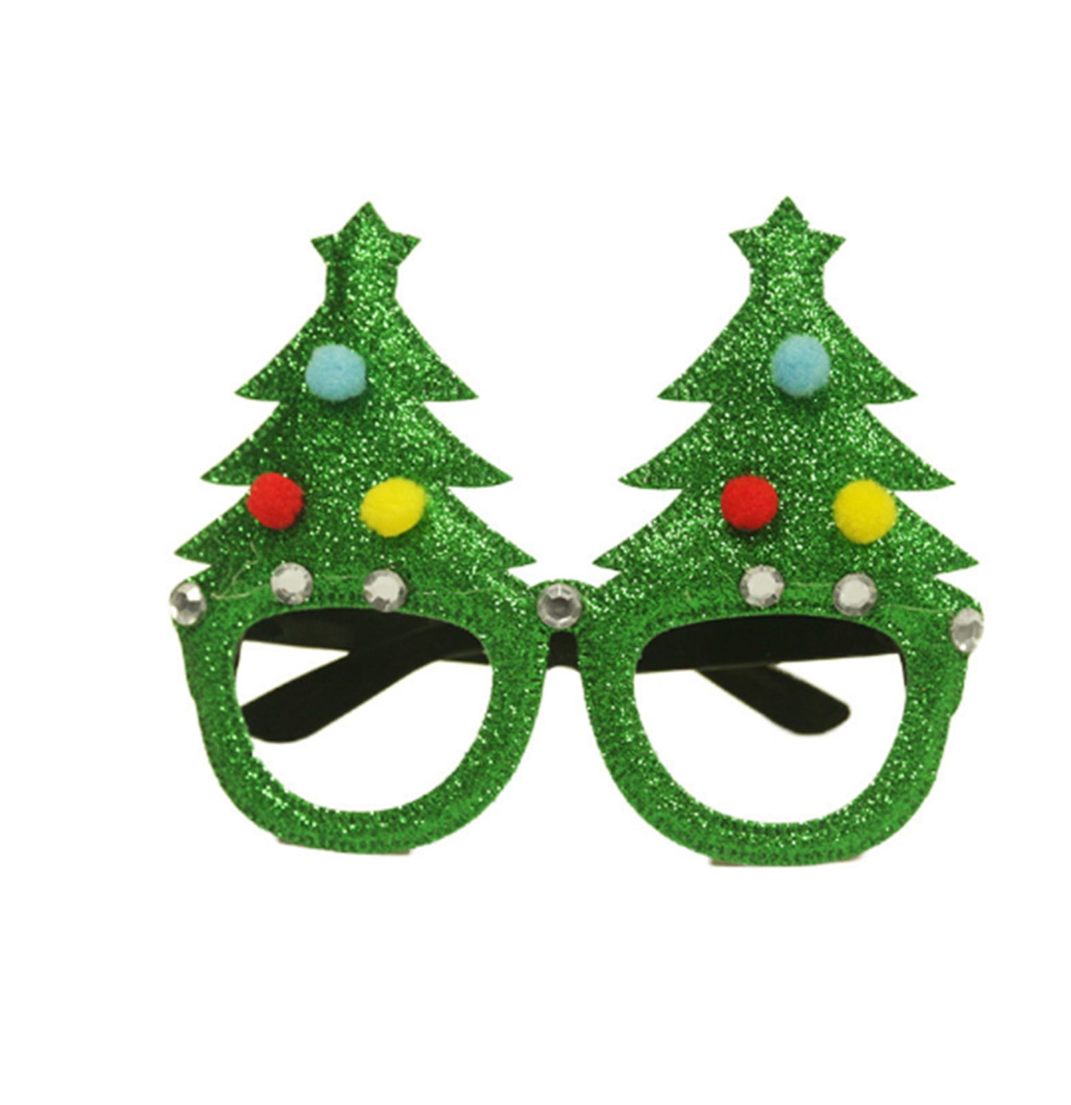 Christmas Tree Shaped Glasses Frame Green Stereoscopic Eyewear For ...
