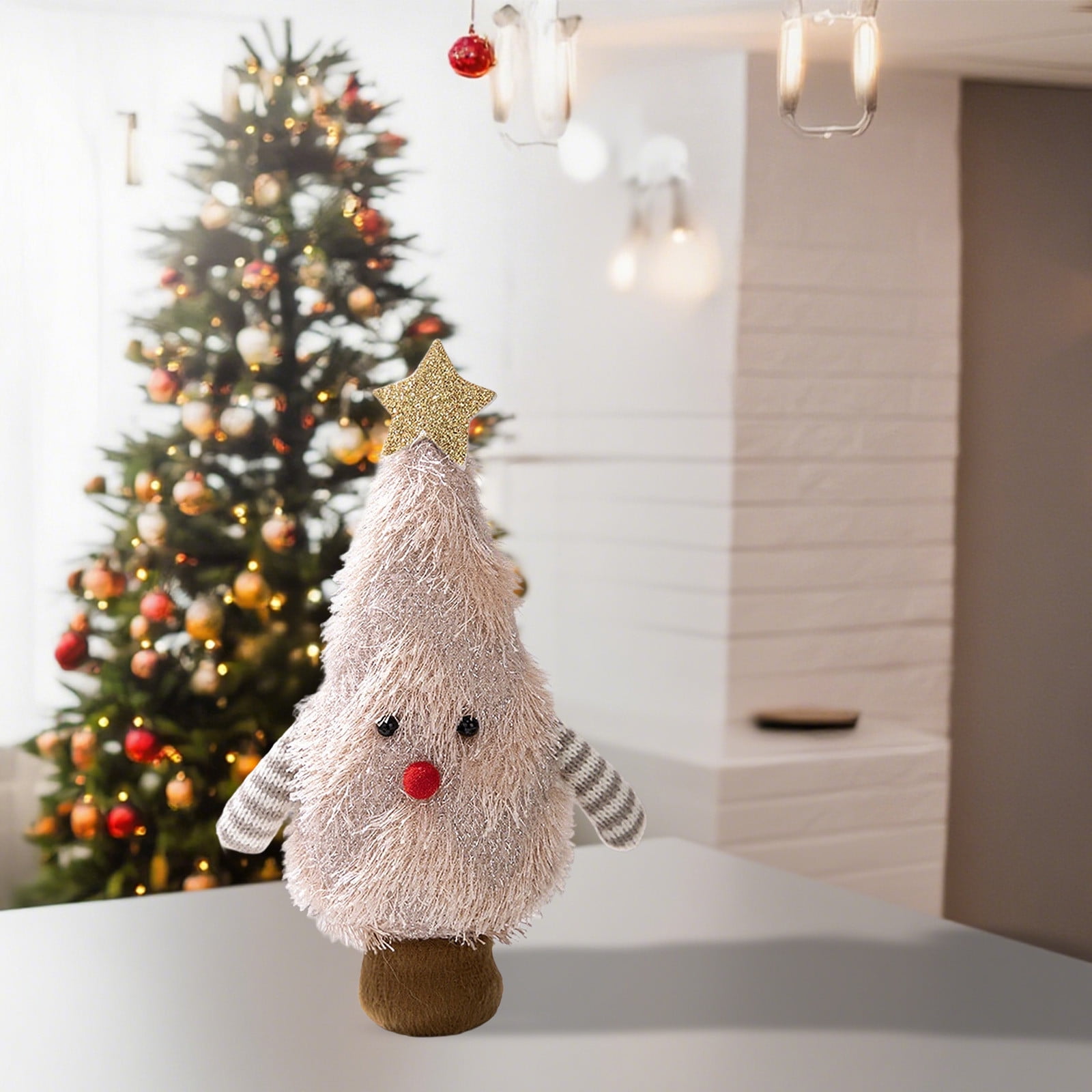 Christmas Tree-Shaped Pillow, Cute Plush Toy,Festive Tabletop ...