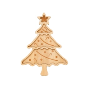 Hariumiu Christmas Wooden Tray Tree Santa Hat Elk Shape Rustic Multi ...