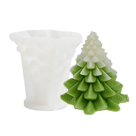 Christmas Tree Silicone Mold 3D, Epoxy Resin and Candle Mold Set for ...