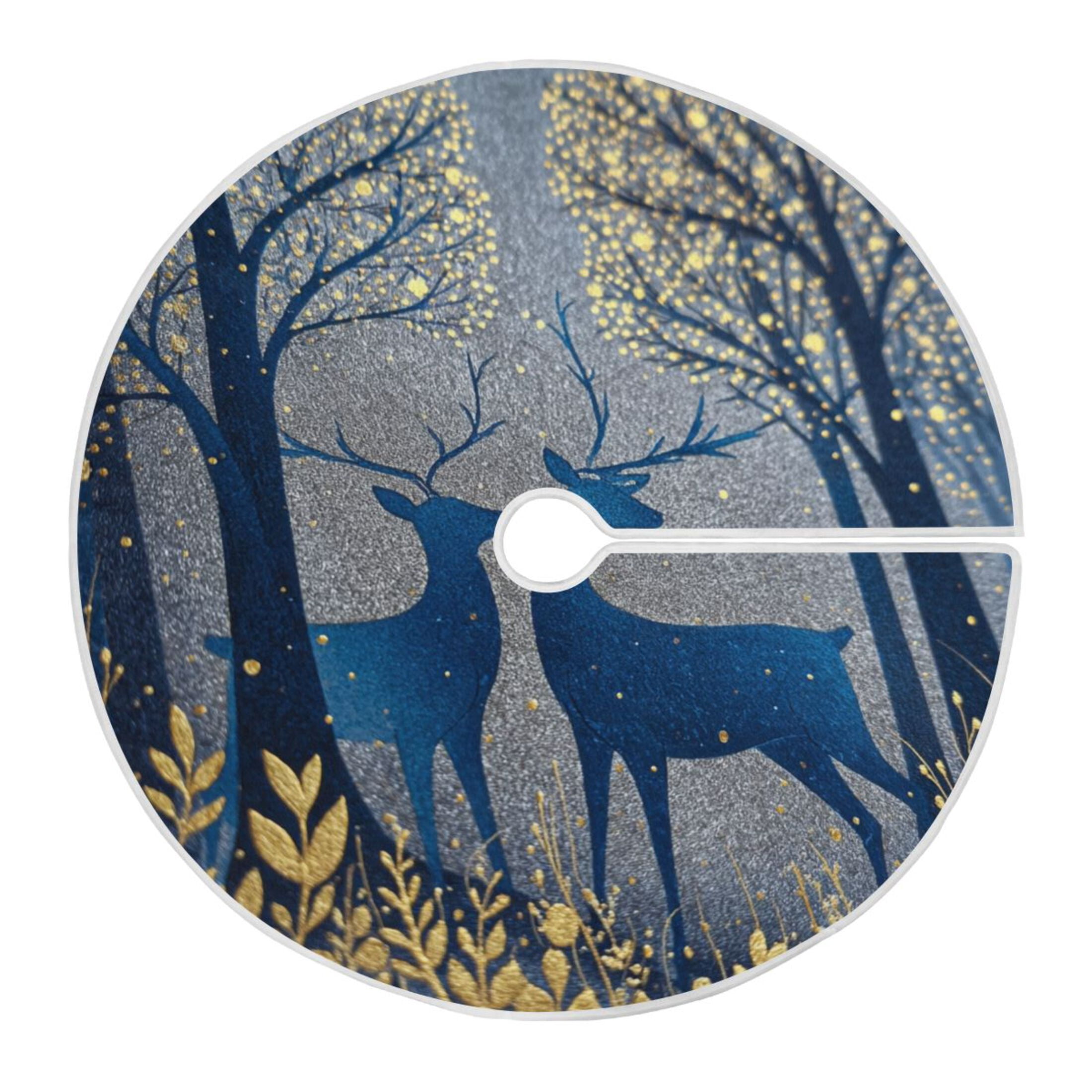Christmas Tree Skirt 35.4x35.4in Christmas Tree Decoration Family ...