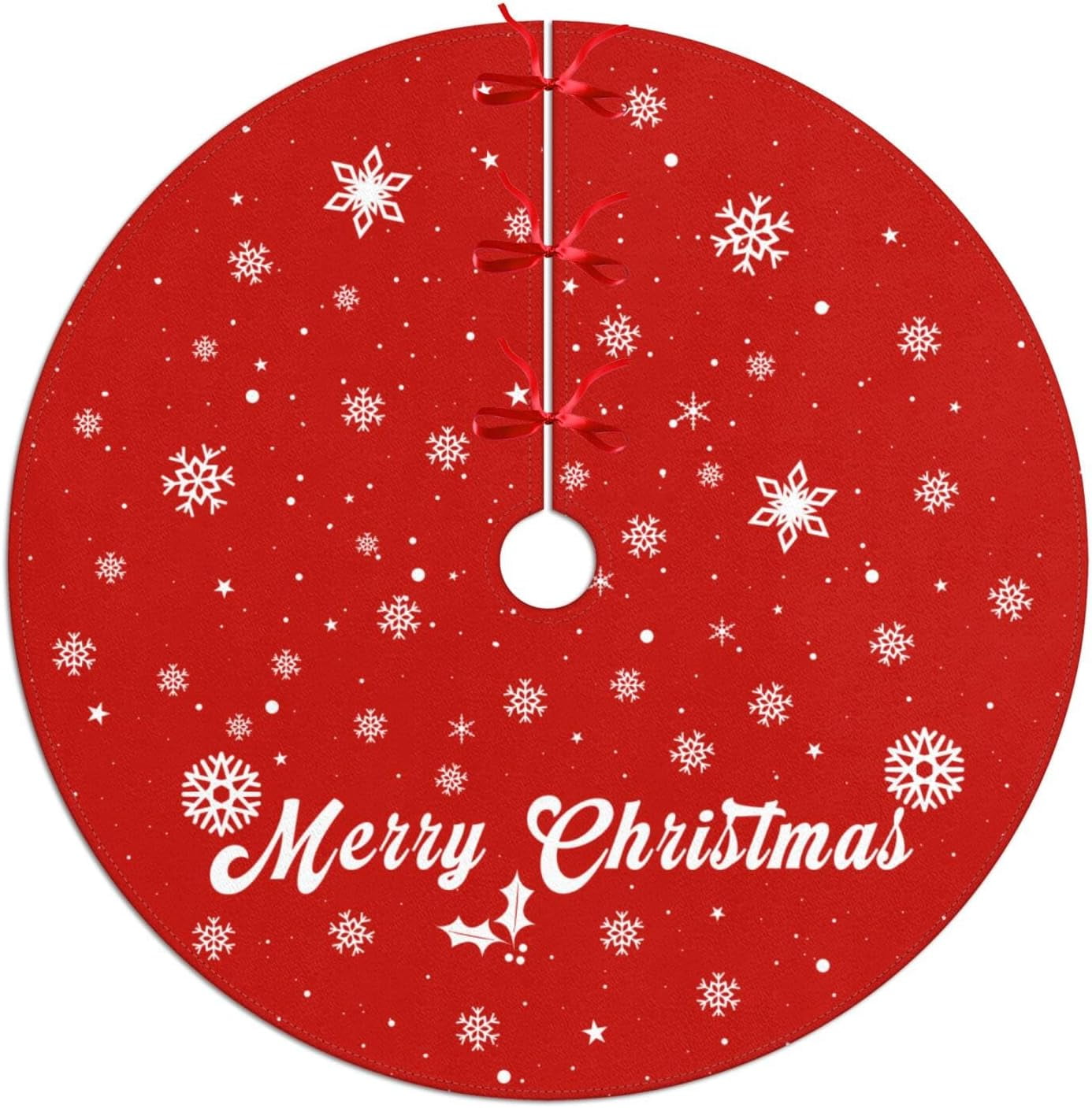 Christmas Tree Skirt - 48 Inch Large Xmas Tree Skirts Ornaments with ...