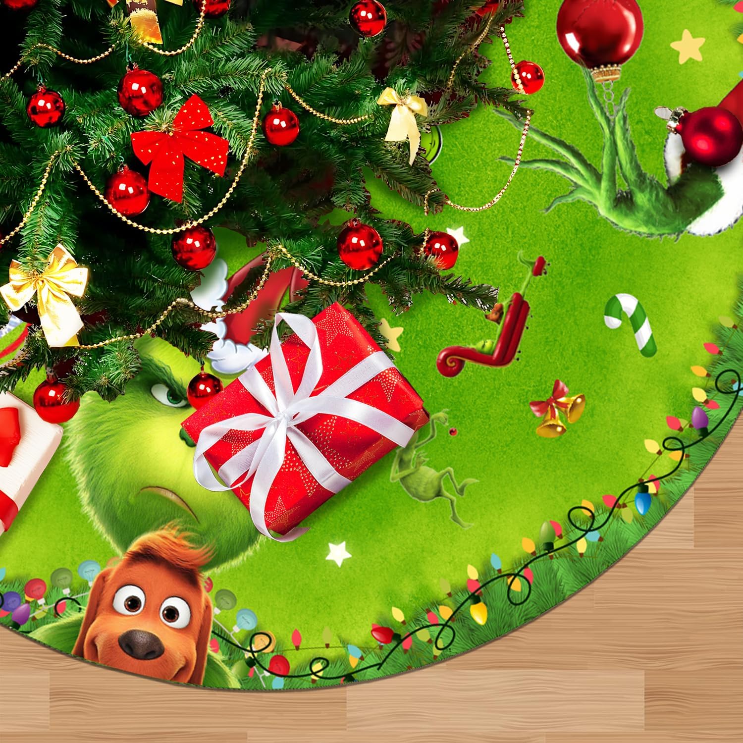 Christmas Tree Skirt 48 Inches Christmas Tree Skirt Collar Mat for ...
