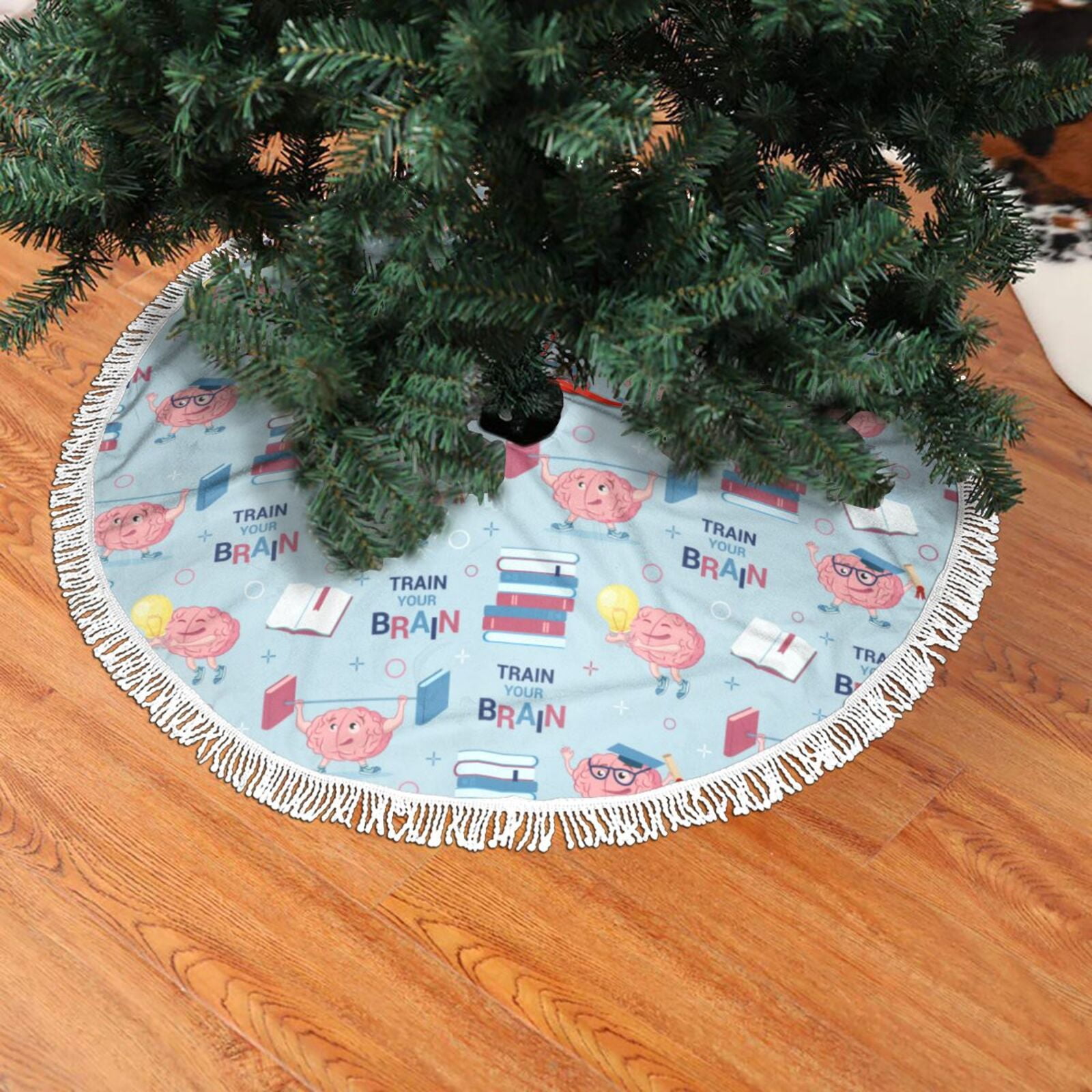 Christmas Tree Skirt, Brain Training Christmas Tree Decorations Indoor ...