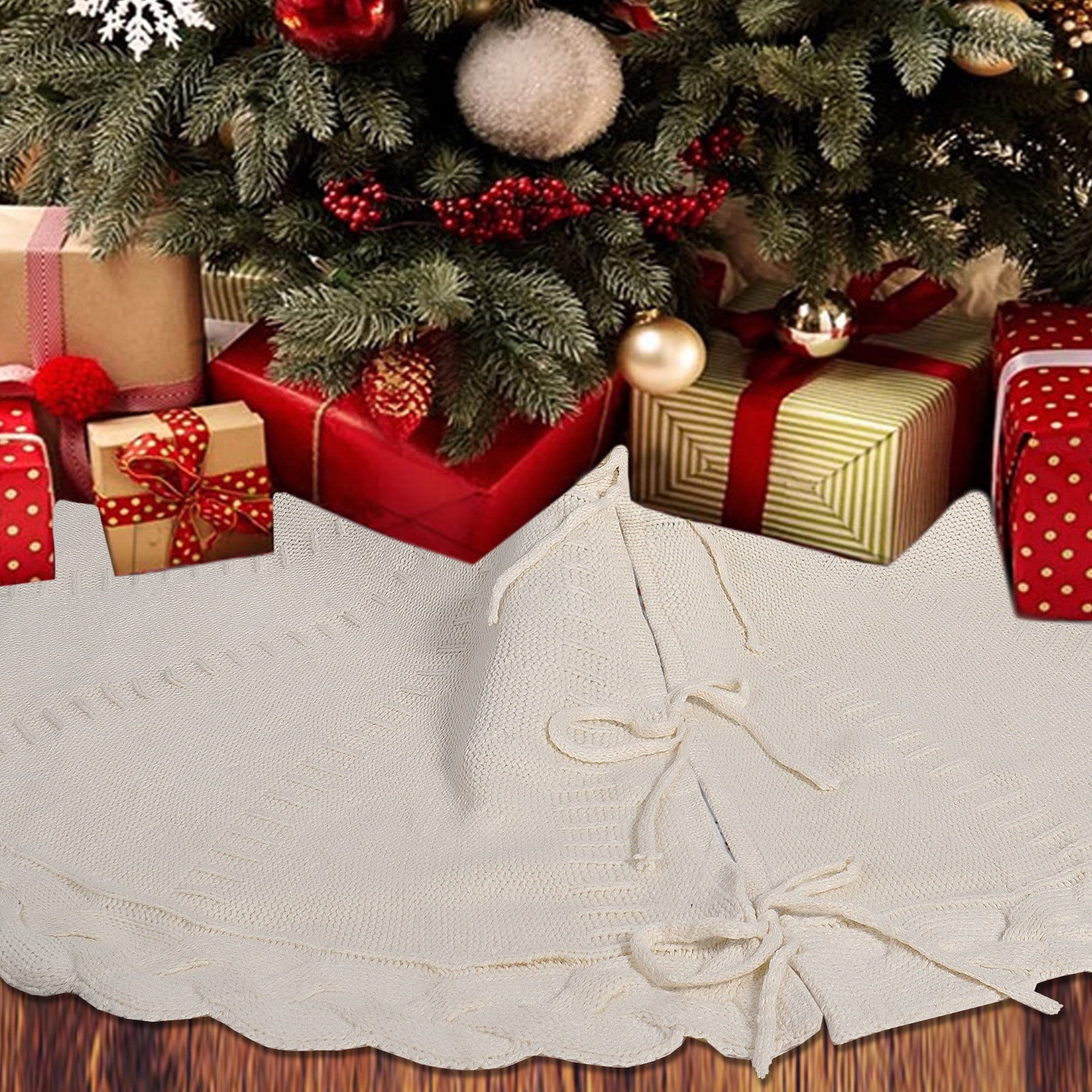 Christmas Tree Skirt,Christmas Tree Cover Base,Christmas Tree Collar ...