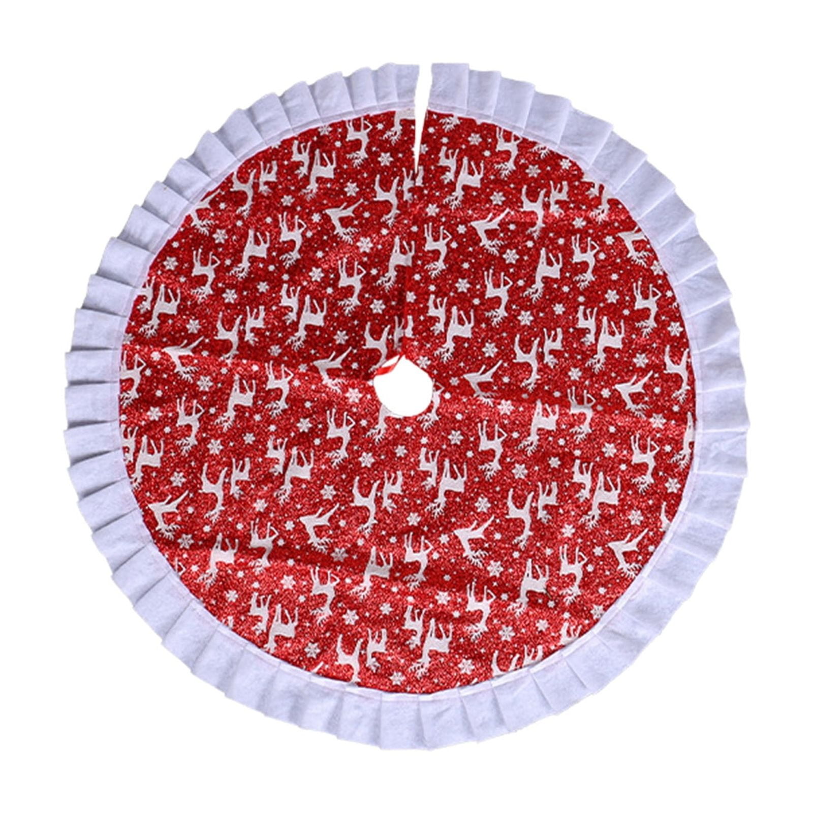 Christmas Tree Skirt Crafts Apron Base Set Christmas Supplies Ornaments ...