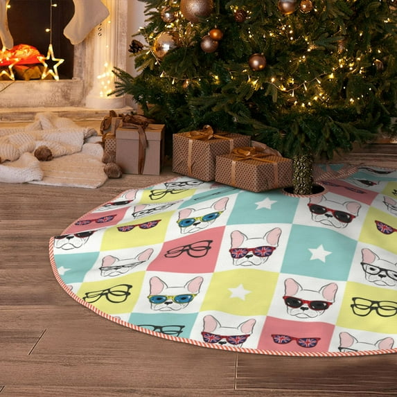 Christmas Tree Skirt - Cute French Bulldog A Halloween Tree Skirt ...