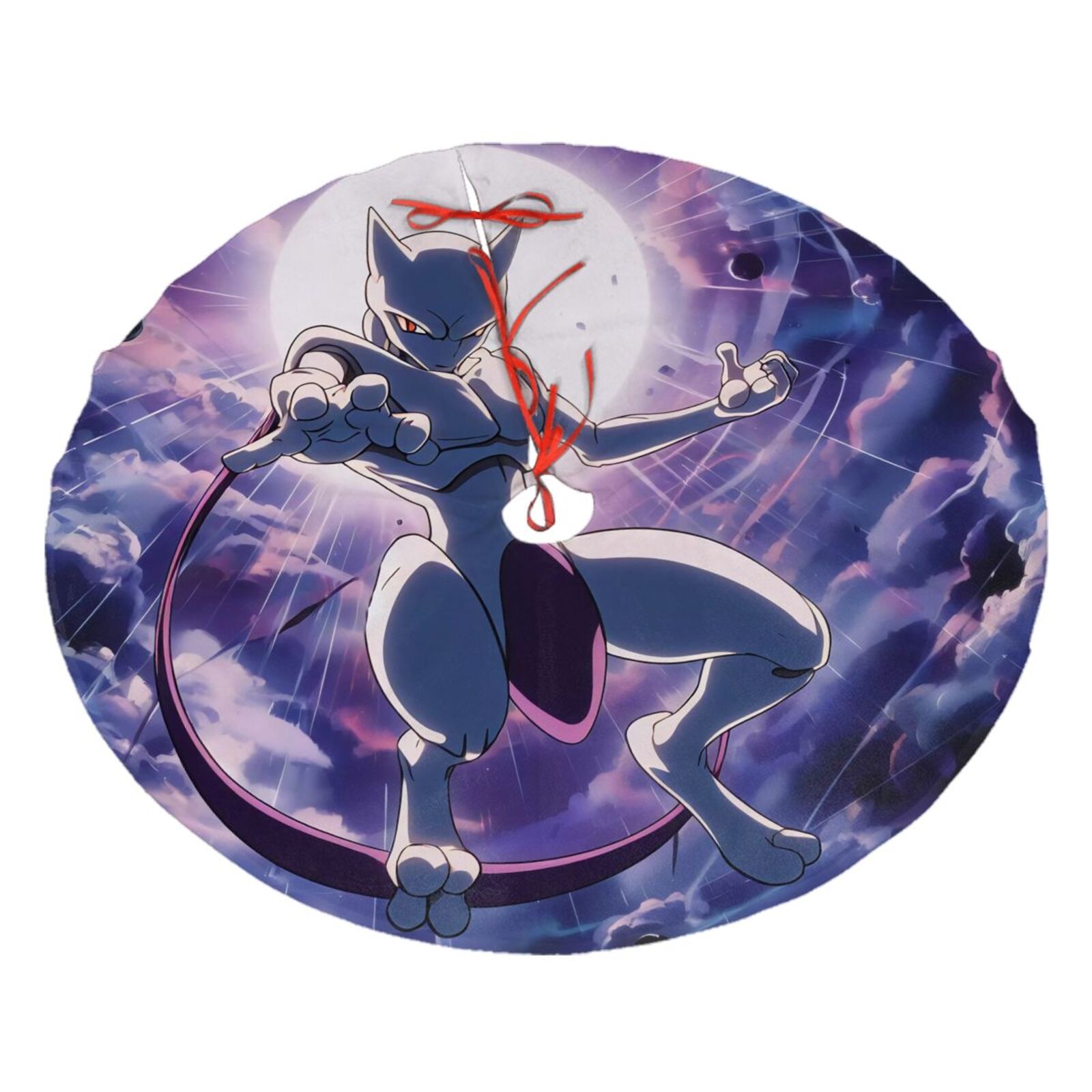 Christmas Tree Skirt Decorations Mewtwo Pokemon Christmas Tree Plush ...