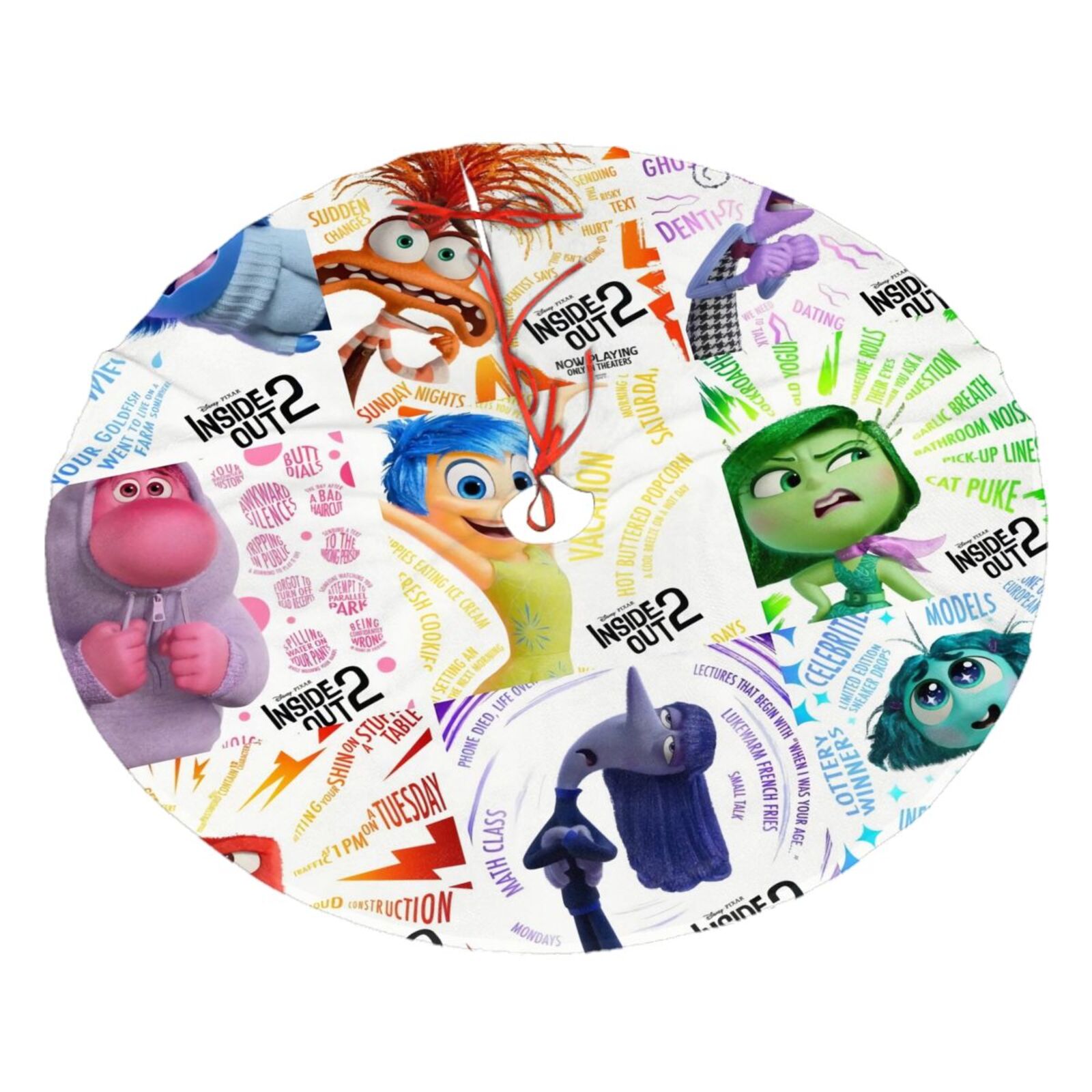 Christmas Tree Skirt Decorations Pixar Inside Out 2 Current Mood Many ...
