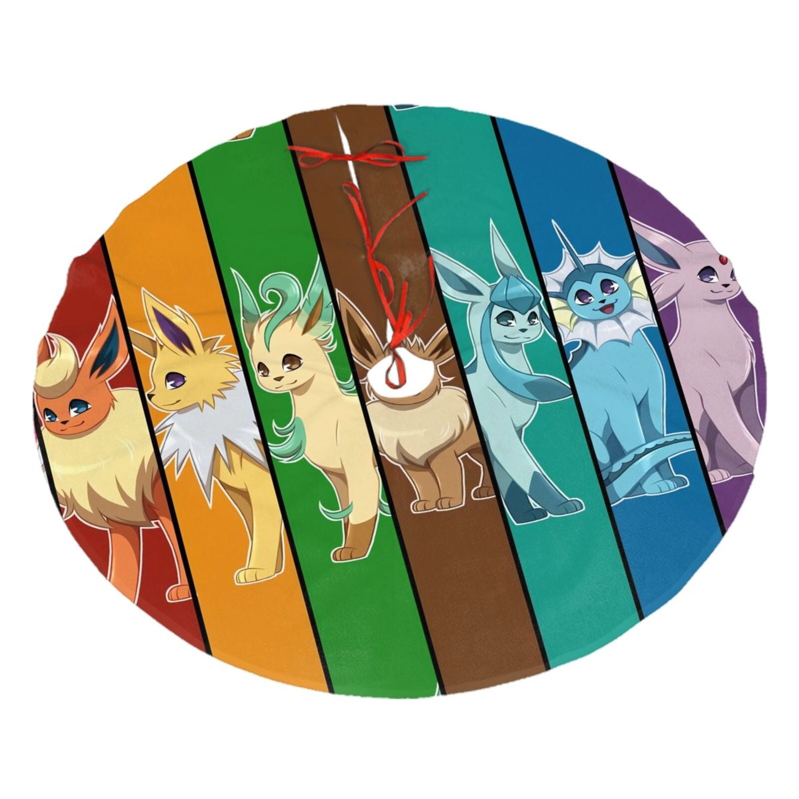 Christmas Tree Skirt Decorations Pokemon eevee,vaporeon,leafeon,umbreon ...