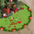 Christmas Tree Skirt Grinch Soft Funny Grinch Christmas Decorations How