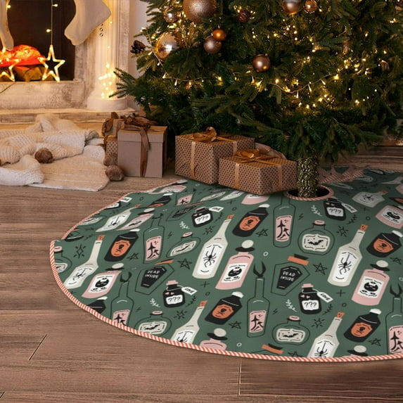 Christmas Tree Skirt - Halloween Potions Halloween Tree Skirt Winter ...