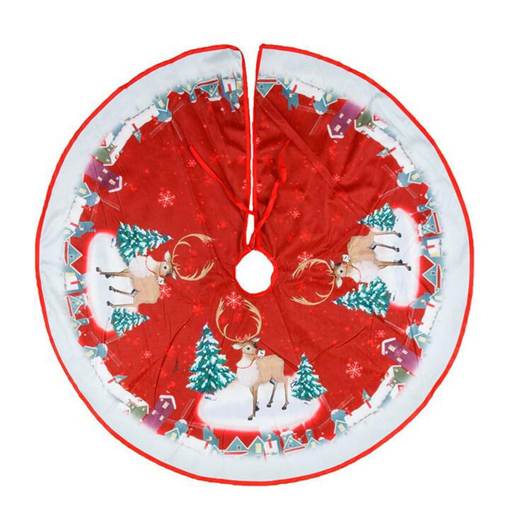 Christmas Tree Skirt Ornament 32inch Diameter Christmas Tree Bottom ...