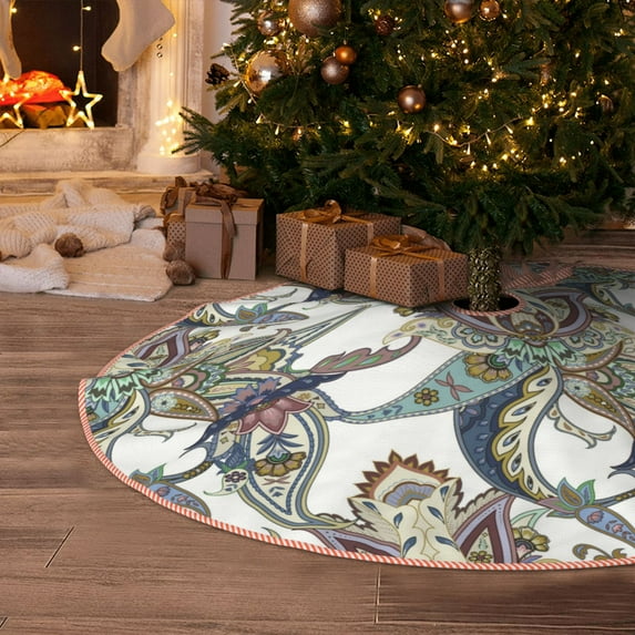 Christmas Tree Skirt - Paisley Pattern No.9022 Halloween Tree Skirt ...