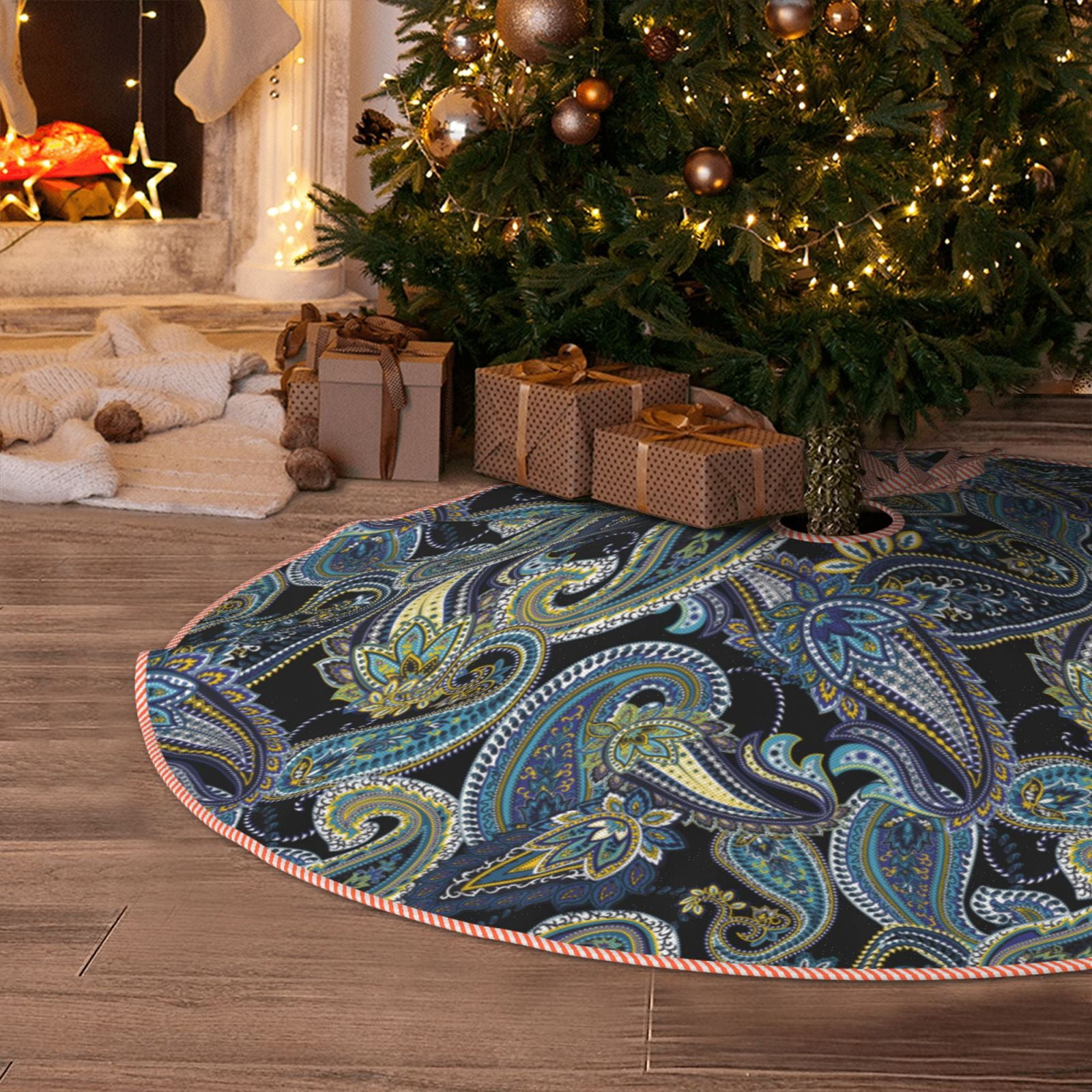 Christmas Tree Skirt - Paisley Pattern No.9067 Halloween Tree Skirt ...