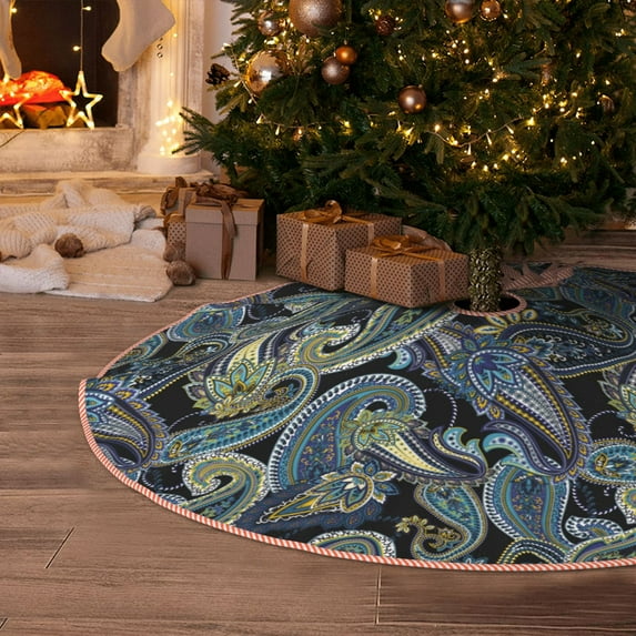 Christmas Tree Skirt - Paisley Pattern No.9067 Halloween Tree Skirt ...