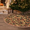 Christmas Tree Skirt - Red Black Camouflage Halloween Tree Skirt Winter ...