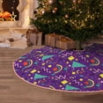 Christmas Tree Skirt - Retro 80s Style Halloween Tree Skirt Winter Fall ...