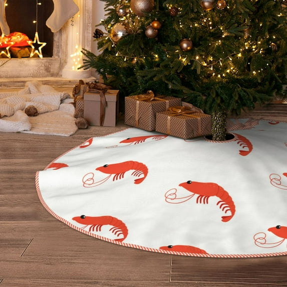 Christmas Tree Skirt - Shrimp No.9078 Halloween Tree Skirt Winter Fall ...