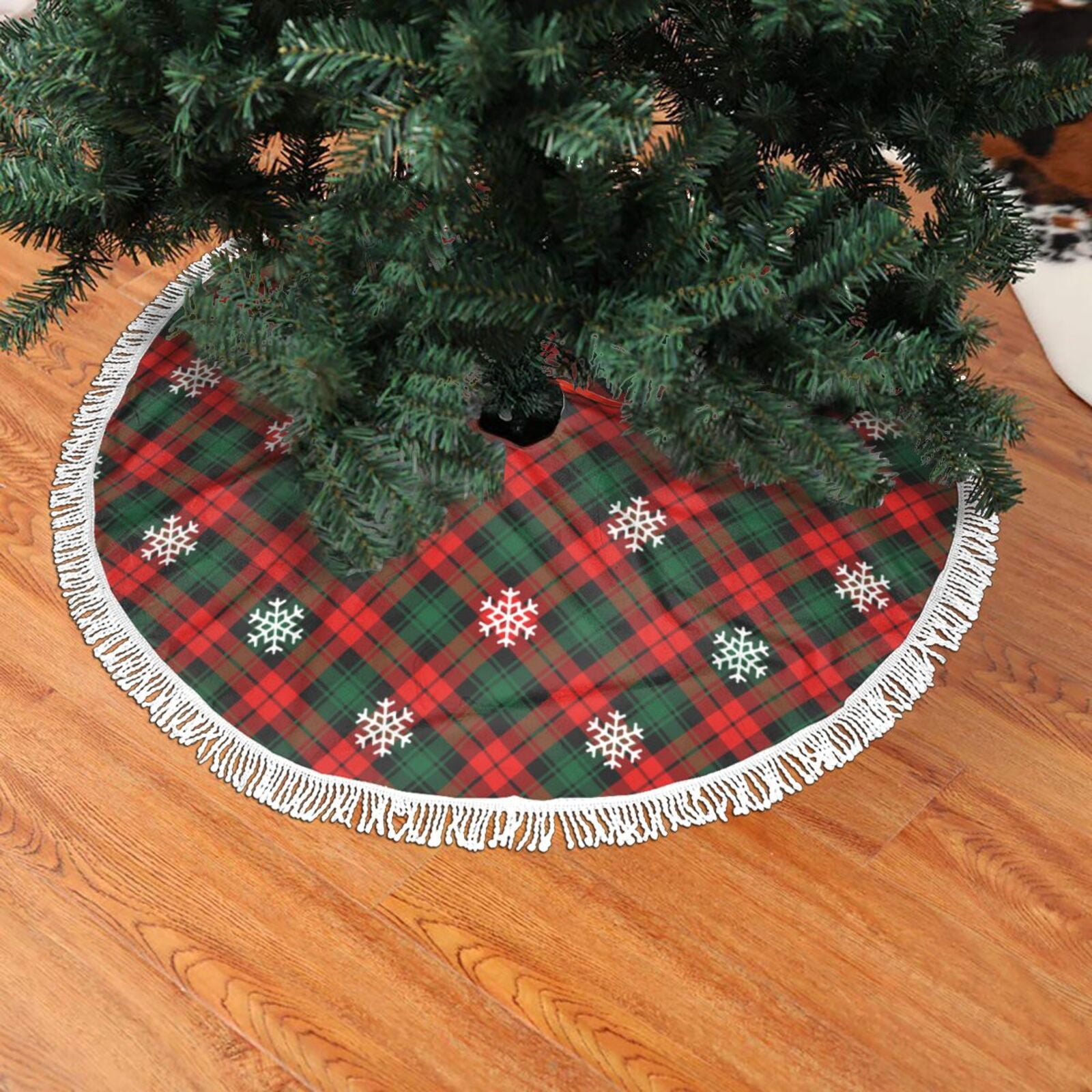 Christmas Tree Skirt, Christmas With Character Christmas Tree Decorations Indoor, Tree Skirts ...