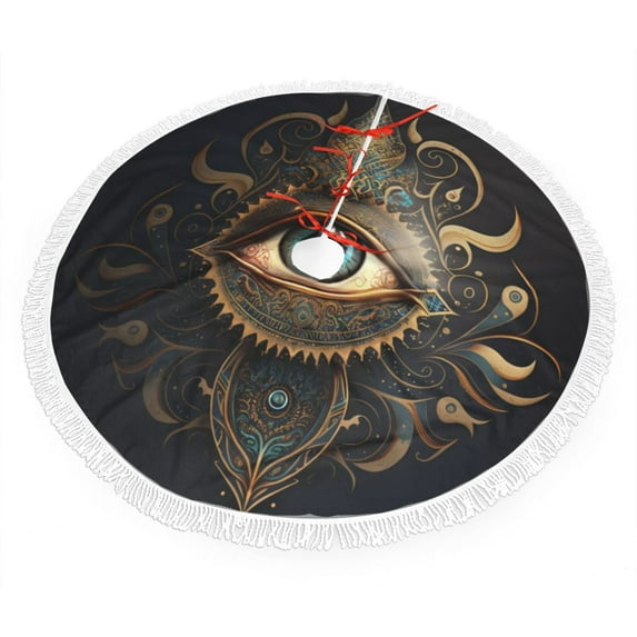 Christmas Tree Skirt Xmas Tree Mat Decorations for Holiday Party Decor ...