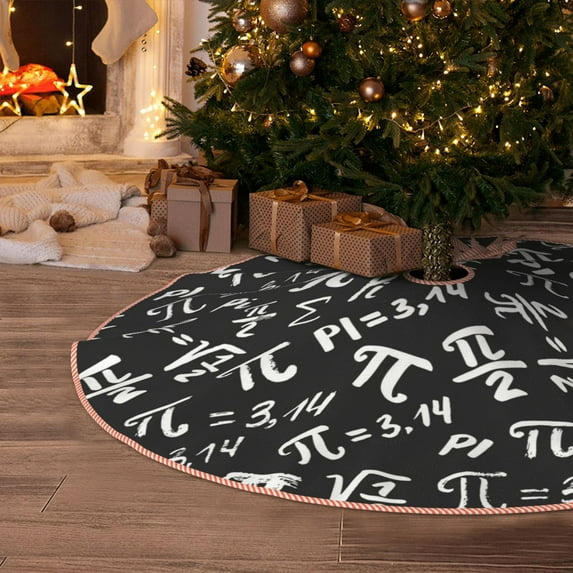 Christmas Tree Skirt - hilarious Math Symbol Print Halloween Tree Skirt ...