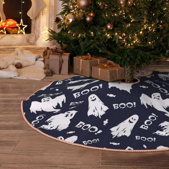 Christmas Tree Skirt - spooky halloween Halloween Tree Skirt Winter ...