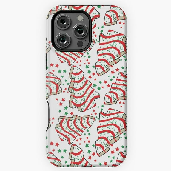 Christmas Tree Snack Cakes Festive Food Phone Case for iPhone 11 12 13 ...