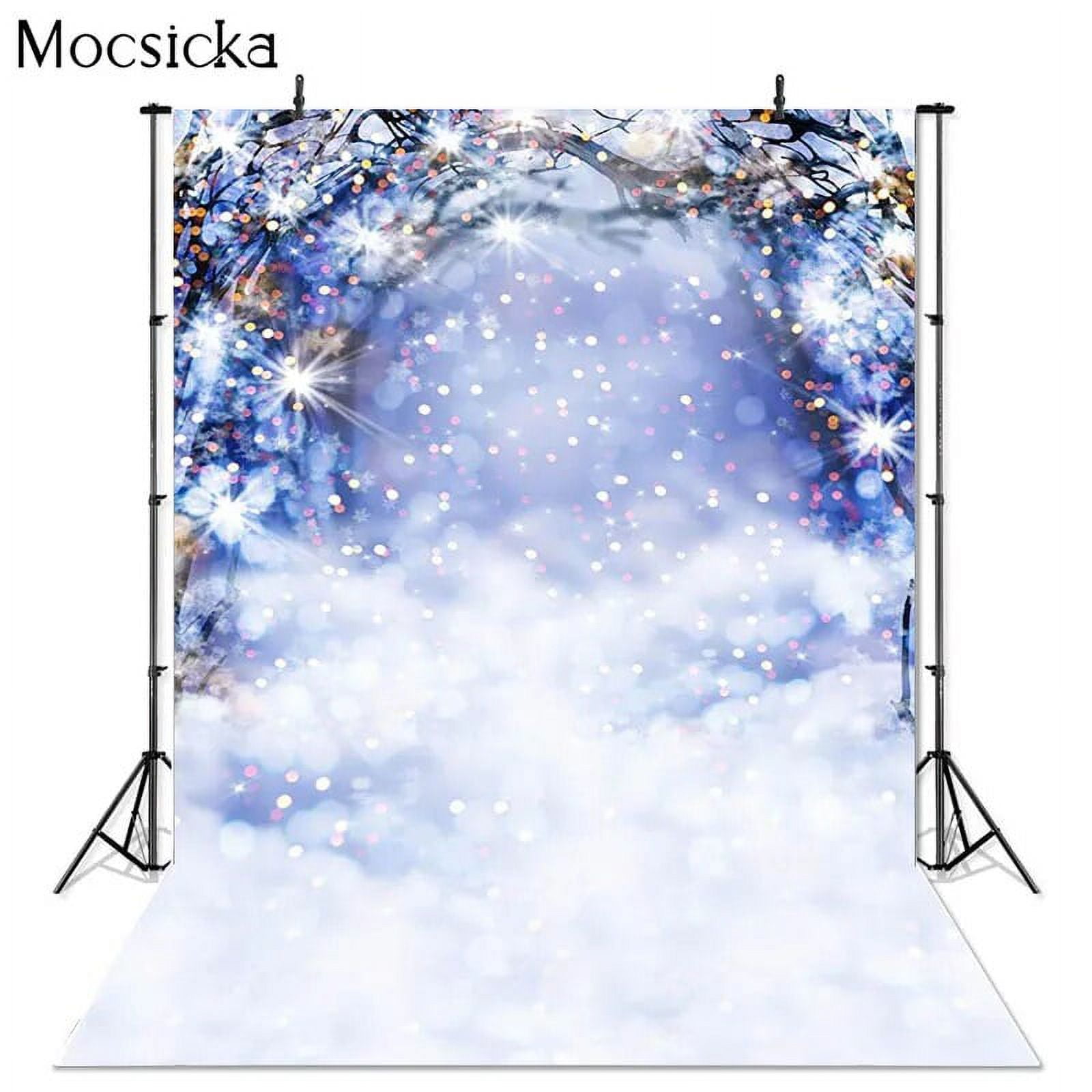 Christmas Tree Snowflake Backdrop For Photography Winter Snow Portrait ...