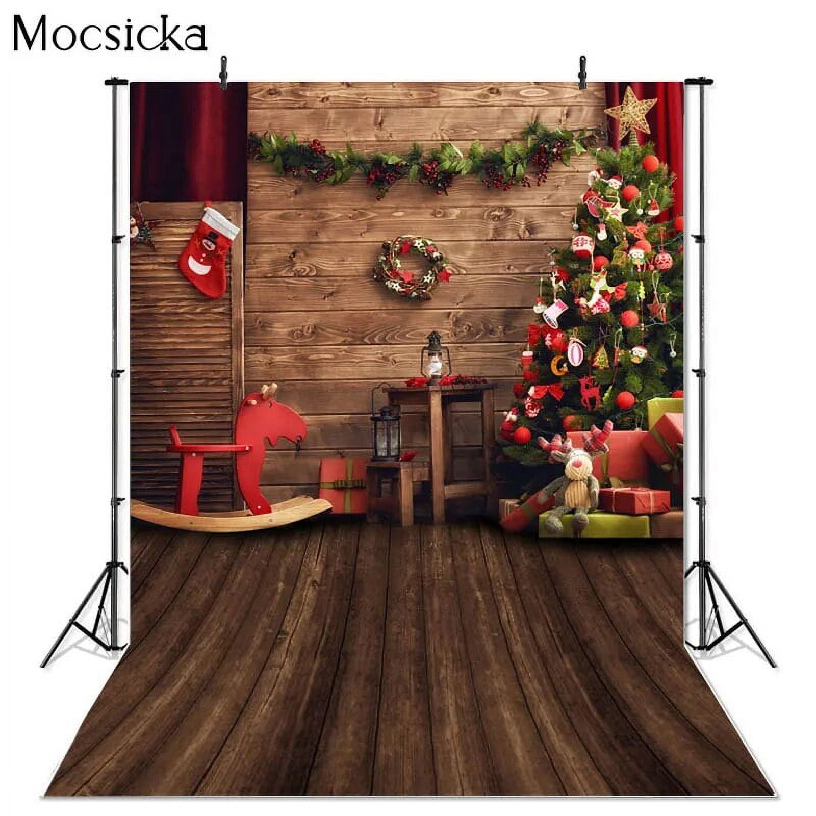 Christmas Tree Snowflake Backdrop For Photography Winter Snow Portrait Child Kids Background For ...