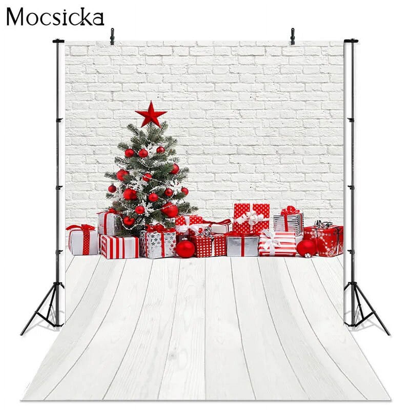 Christmas Tree Snowflake Backdrop For Photography Winter Snow Portrait Child Kids Background For ...
