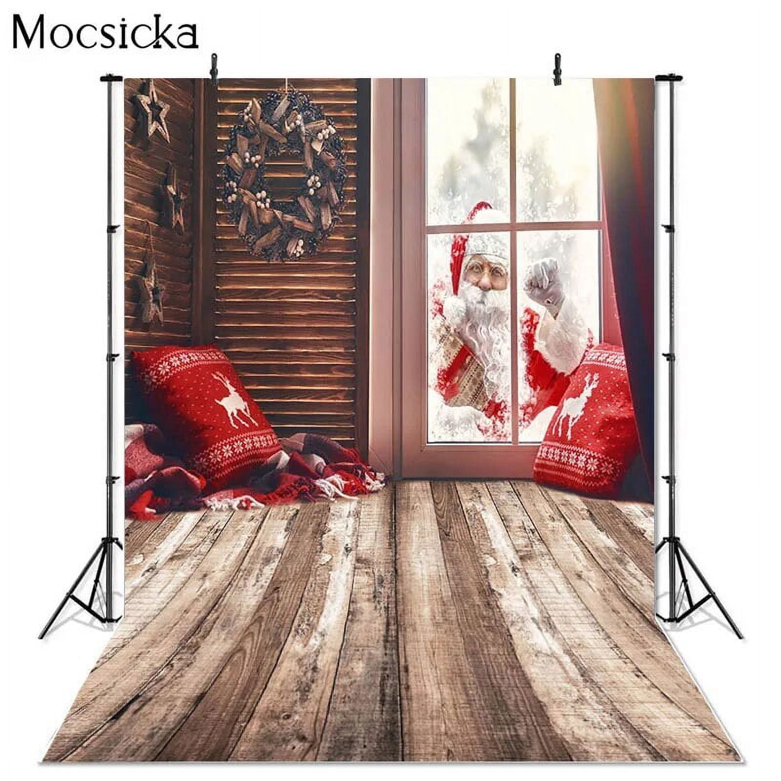 Christmas Tree Snowflake Backdrop For Photography Winter Snow Portrait ...