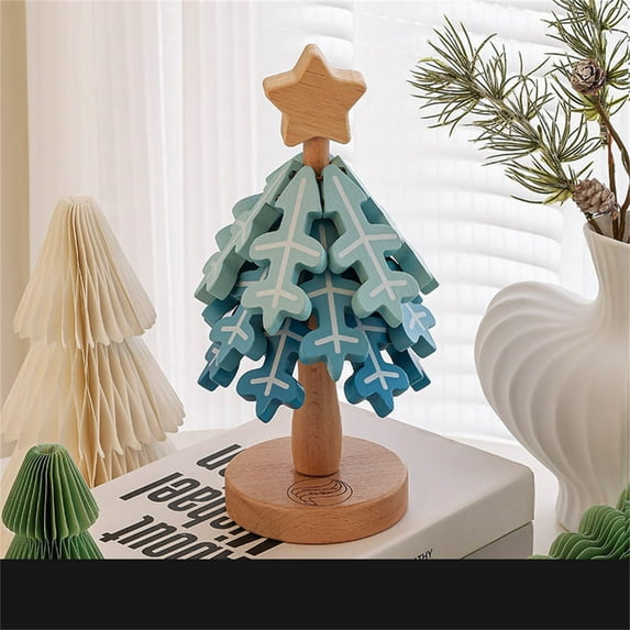 Christmas Tree Solid Wood Heat-Resistant Pad - Tabletop Cup Mat & Home ...