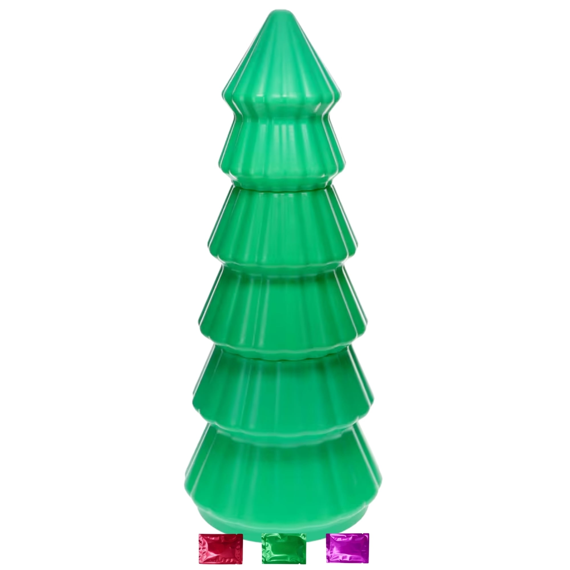 Christmas Tree Stackable Decor 24 Inch 3Pc Set, Festive Stacking ...