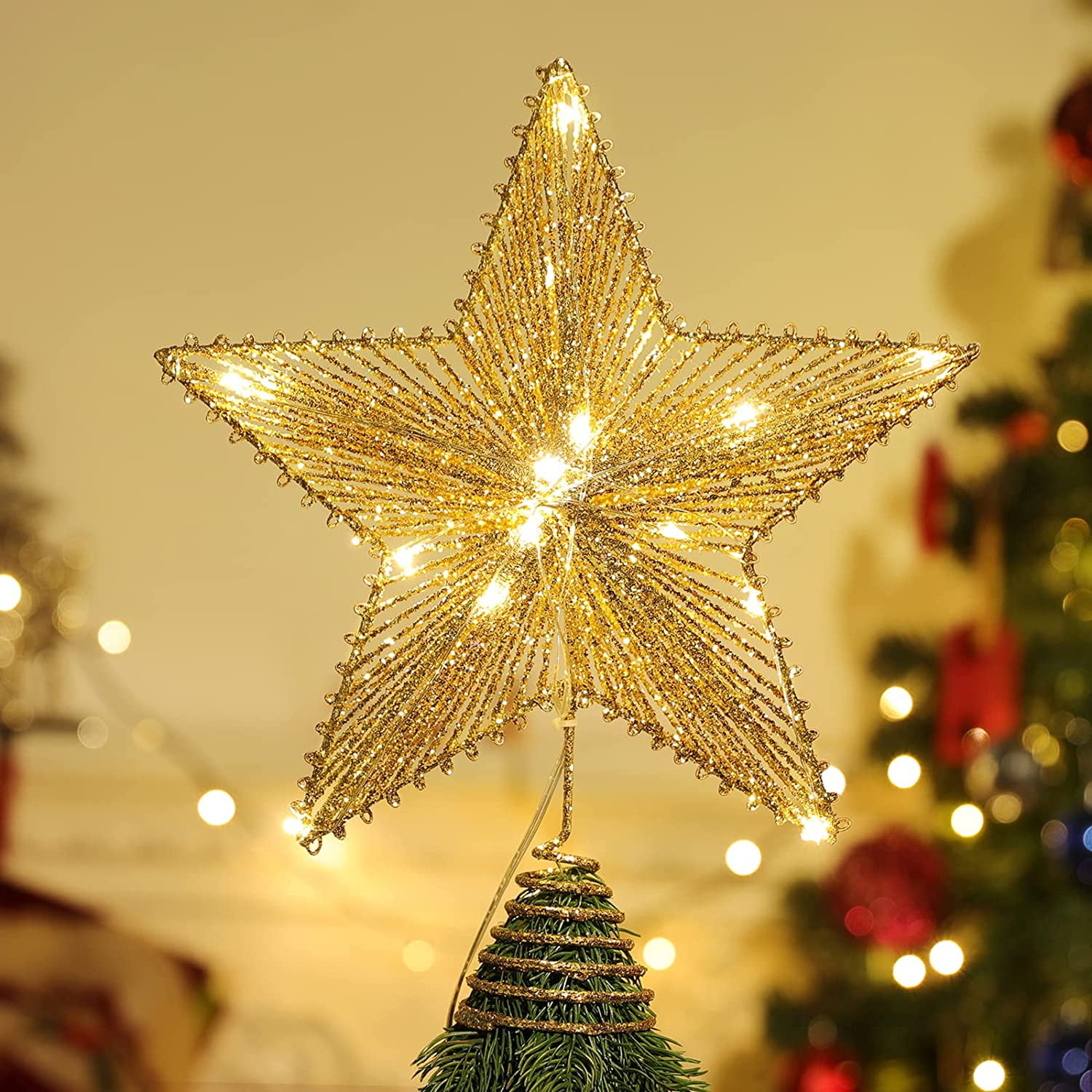 Christmas Tree Star Christmas Tree, Crown Christmas Tree Star Sparkling ...