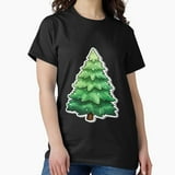 Christmas Tree Sticker Style Simple Festive Holiday Art Design H10705 T ...