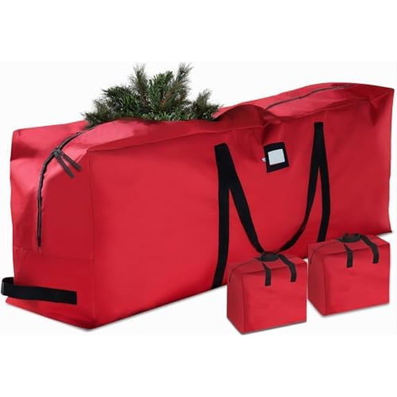 Christmas Tree Storage Bag - With 2 Ornaments Accessories/Garland Bags ...