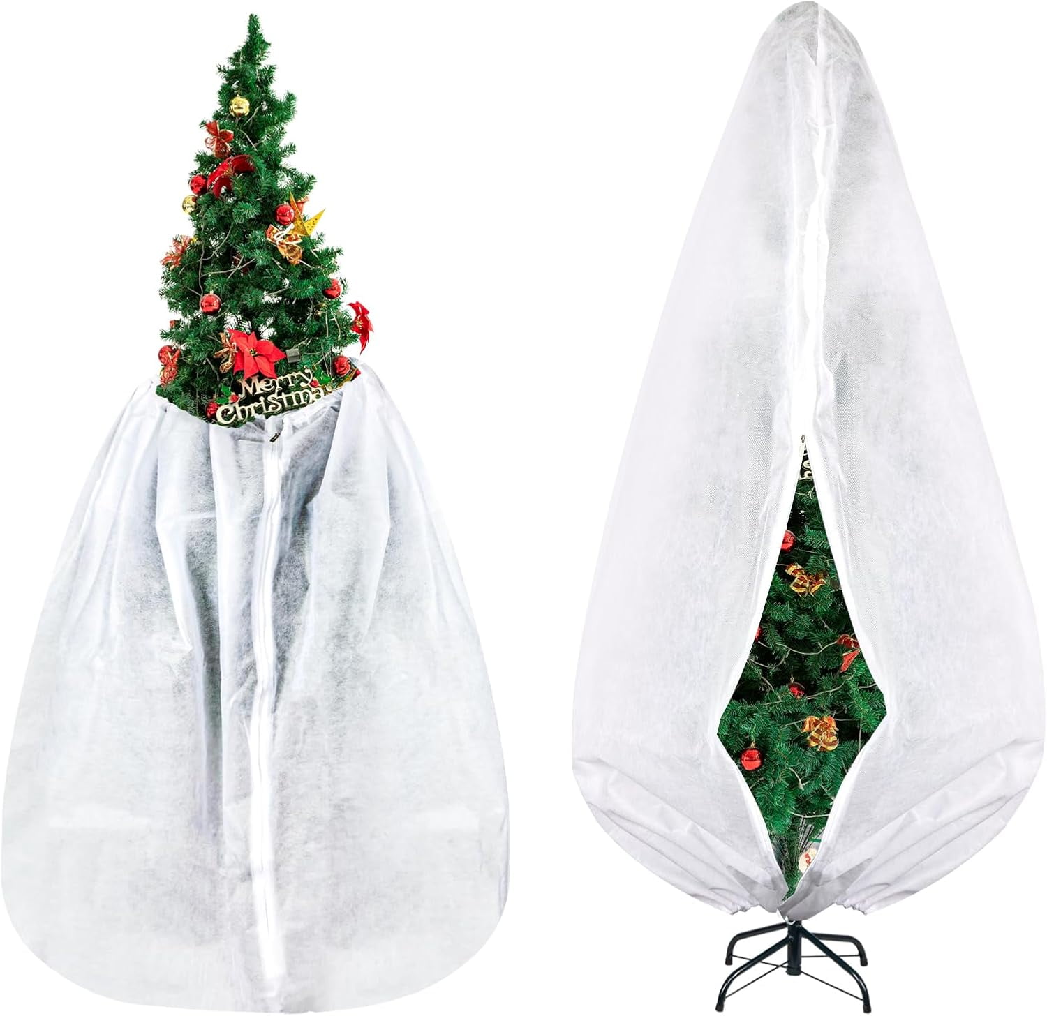 Christmas Tree Storage Bag,6ft(W) x6ft(H) x45in(Dia),Fits Up to 6-6.5 ...