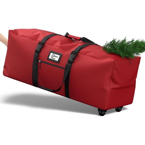 Christmas Tree Storage Bag 9Ft, Rolling Christmas Tree Bag with Wheels ...