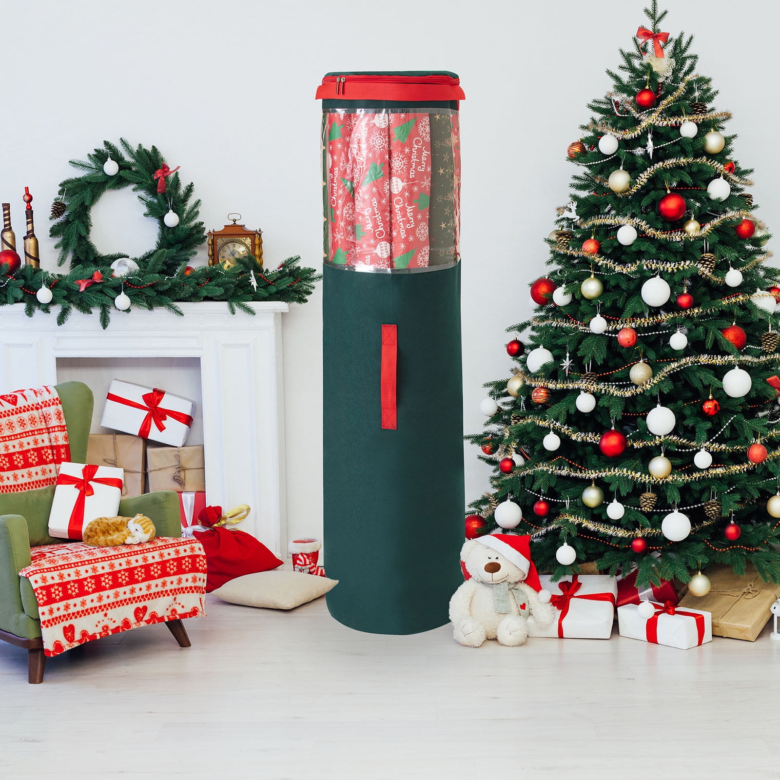 Christmas Tree Storage Bag | Extra Long Nonwoven | Waterproof Ash ...