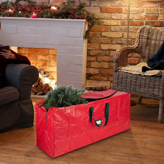 Christmas Tree Storage Bag Plastic Waterproof Zipper Christmas Tree Bag ...