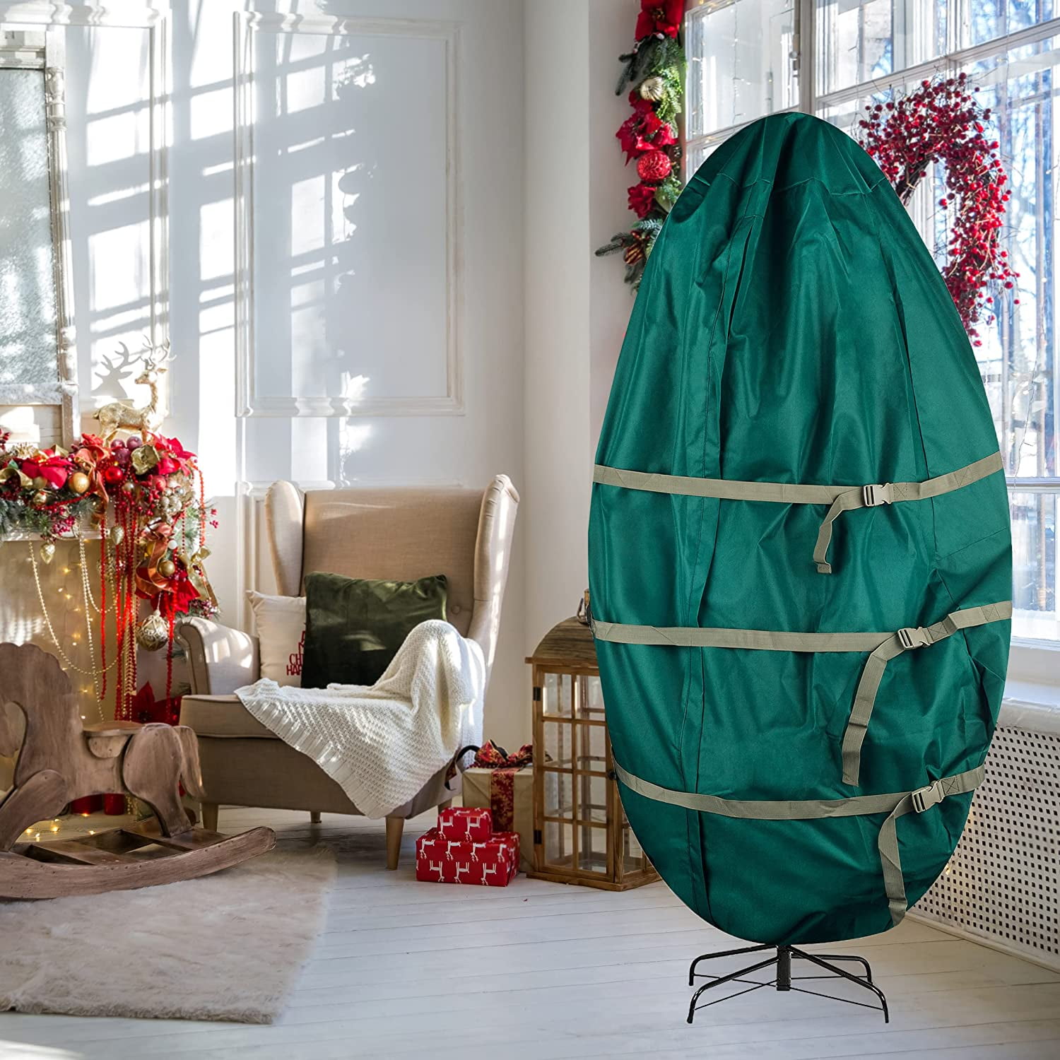 Christmas Tree Storage Bag Set of 2 - Christmas Tree Bags to Store 7 ...