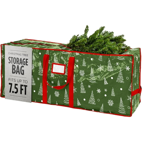 Christmas Tree Storage Bag - Stores 7.5 Foot Artificial Xmas Holiday ...
