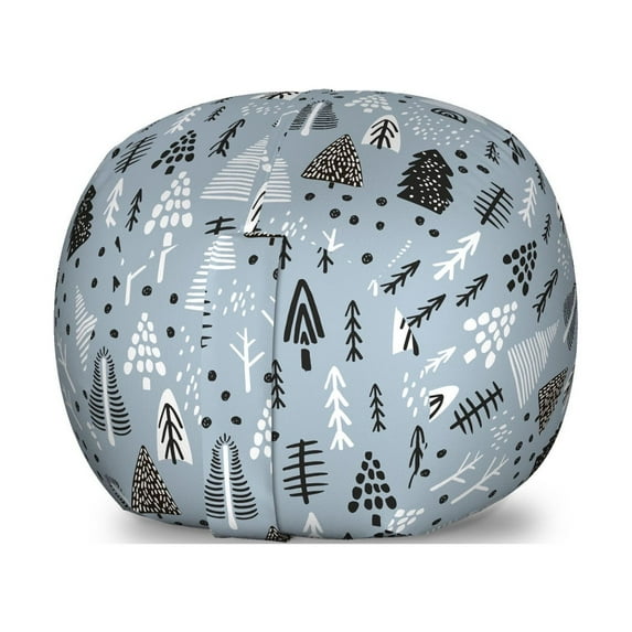 Christmas Tree Storage Toy Bag Chair, Funny Cartoon Tree Drawings with ...