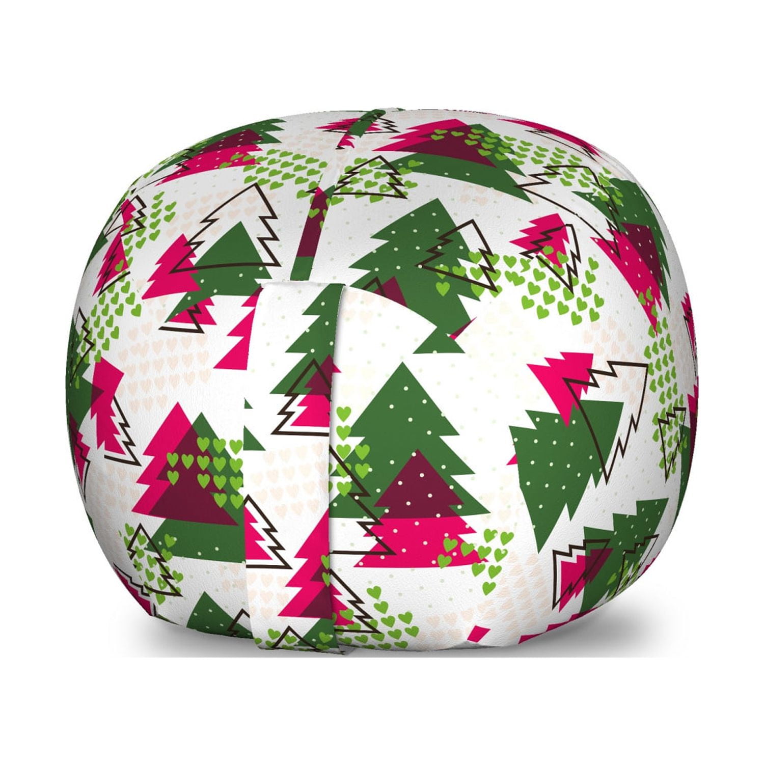Christmas Tree Storage Toy Bag Chair, Unusual Shapes Pattern with Tree ...