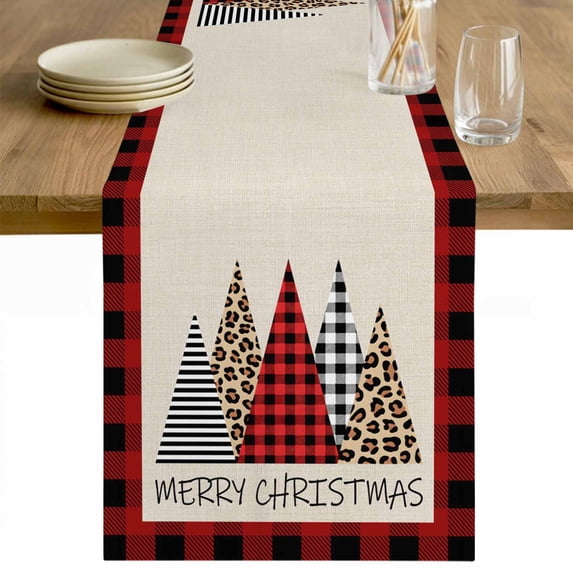 Christmas Tree Table Runner 90 Inches Long Farmhouse Dress Scarves ...