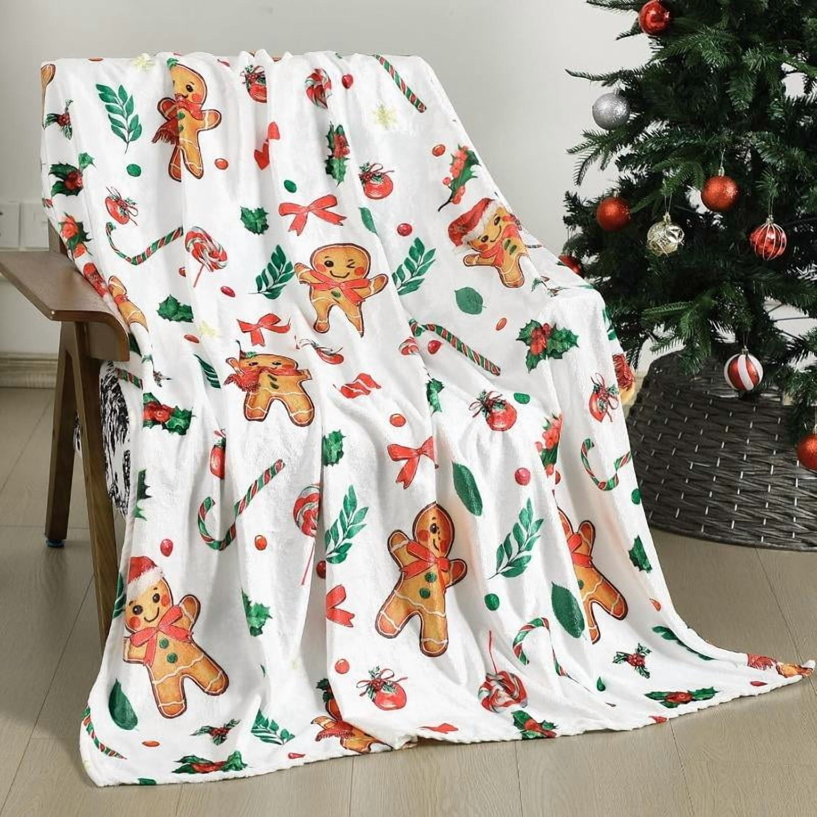 Christmas Tree Throw Blanket Cute Soft Warm Lightweight Microfiber ...