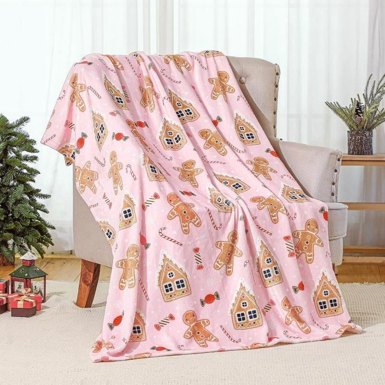 Christmas Tree Throw Blanket Cute Soft Warm Lightweight Microfiber ...