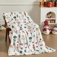 Christmas Tree Throw Blanket Cute Soft Warm Lightweight Microfiber ...
