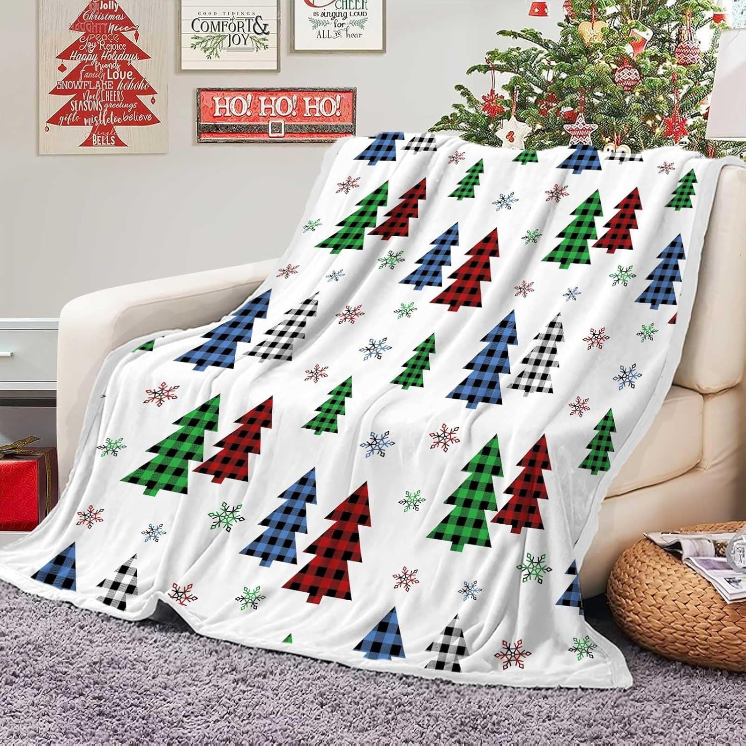 Christmas Tree Throw Blanket